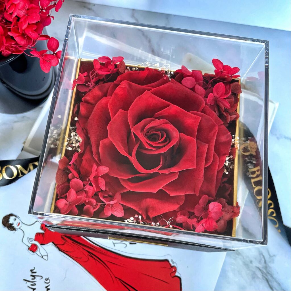 The Marilyn Red Rose Box - Preserved Flowers in Sydney