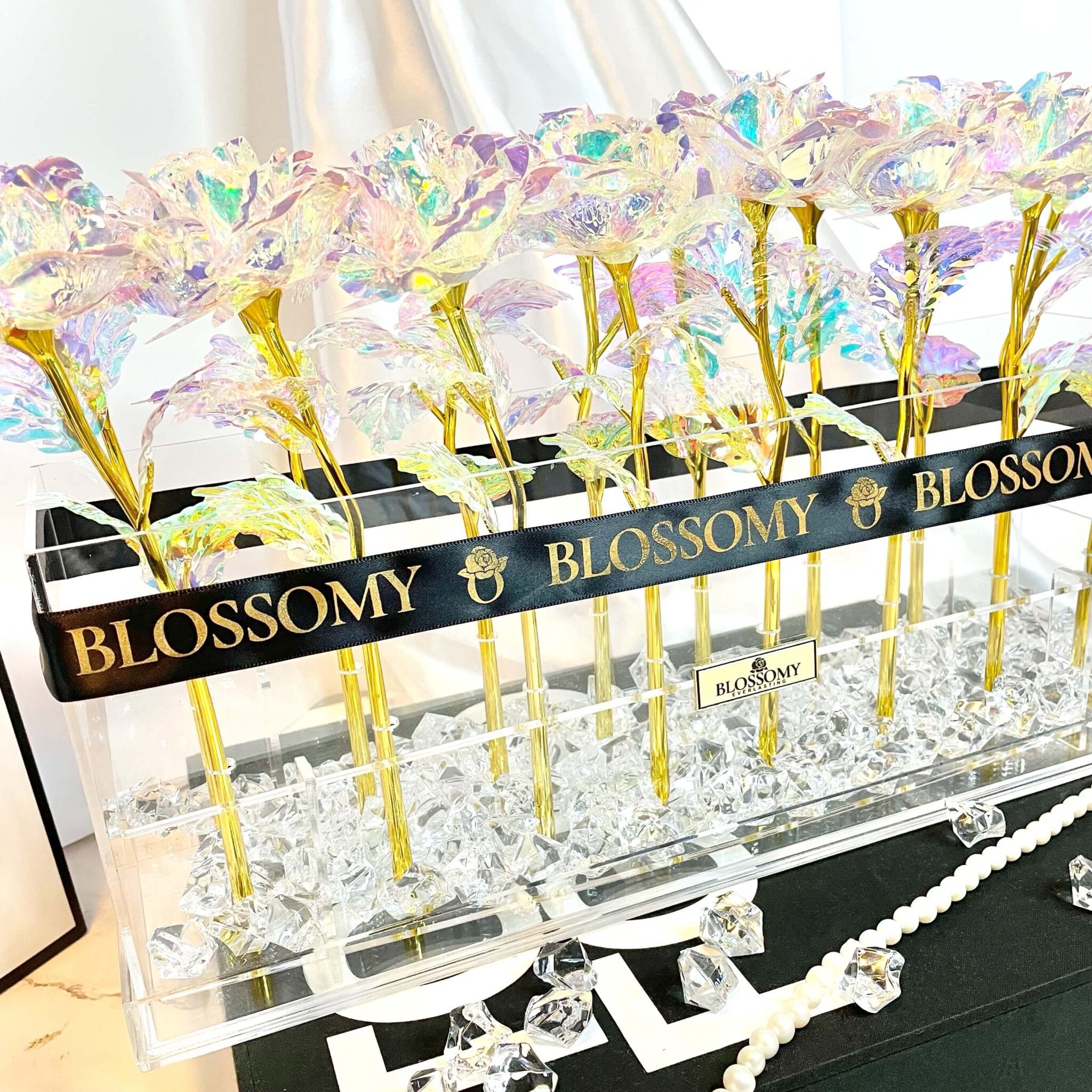 Infinity Galaxy Roses - Acrylic Box Sydney- BLOSSOMY